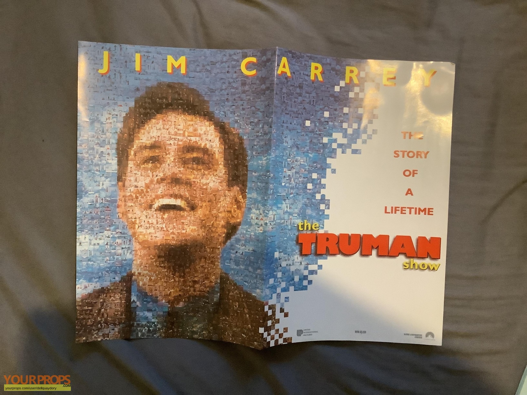 The Truman Show Original Truman Show Poster original prod. material The Truman Show Original Truman Show Poster original prod. material